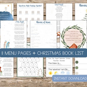 Christmas Morning Menu Nativity Morning Menu Morning Menu for Christmas ...