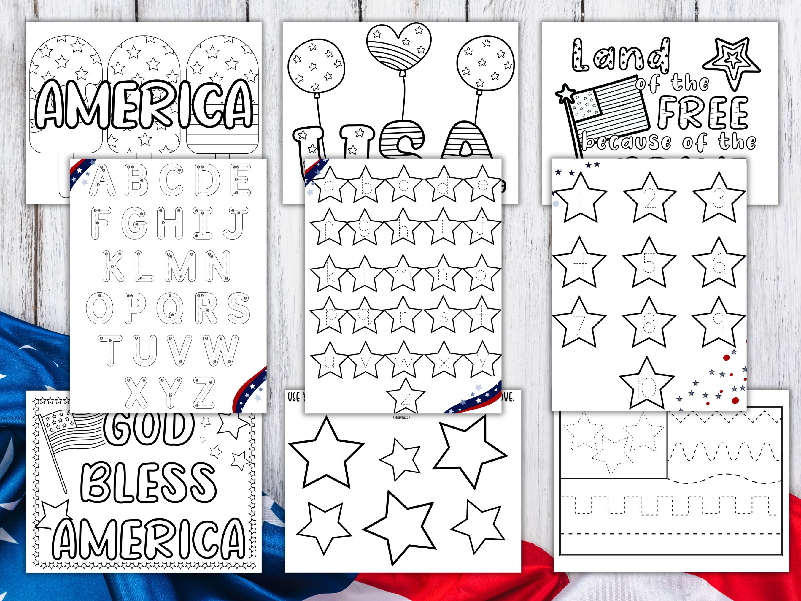 Patriotic Coloring Sheets - Classical Conversations Cycle 3 Tracing ...