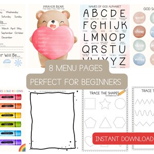 Early Learning Morning Menu - Christian Preschool - Morning Menu for ...