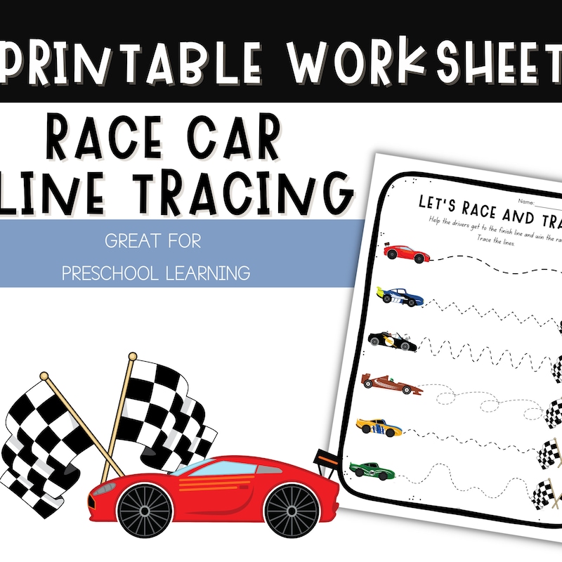 Race Car Writing - Etsy