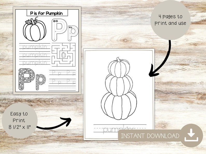 Pumpkin Themed Tracing Worksheet | Pumpkin Number Tracing | Pumpkin ...