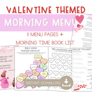 Valentine Morning Menu - Morning Menu for Valentine's Day - Morning ...