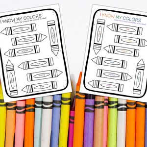 Color Recognition Preschool Worksheet Coloring Sheet for Learning ...