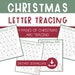 Christmas Preschool Letter Tracing Sheets - Christmas Worksheets for ...