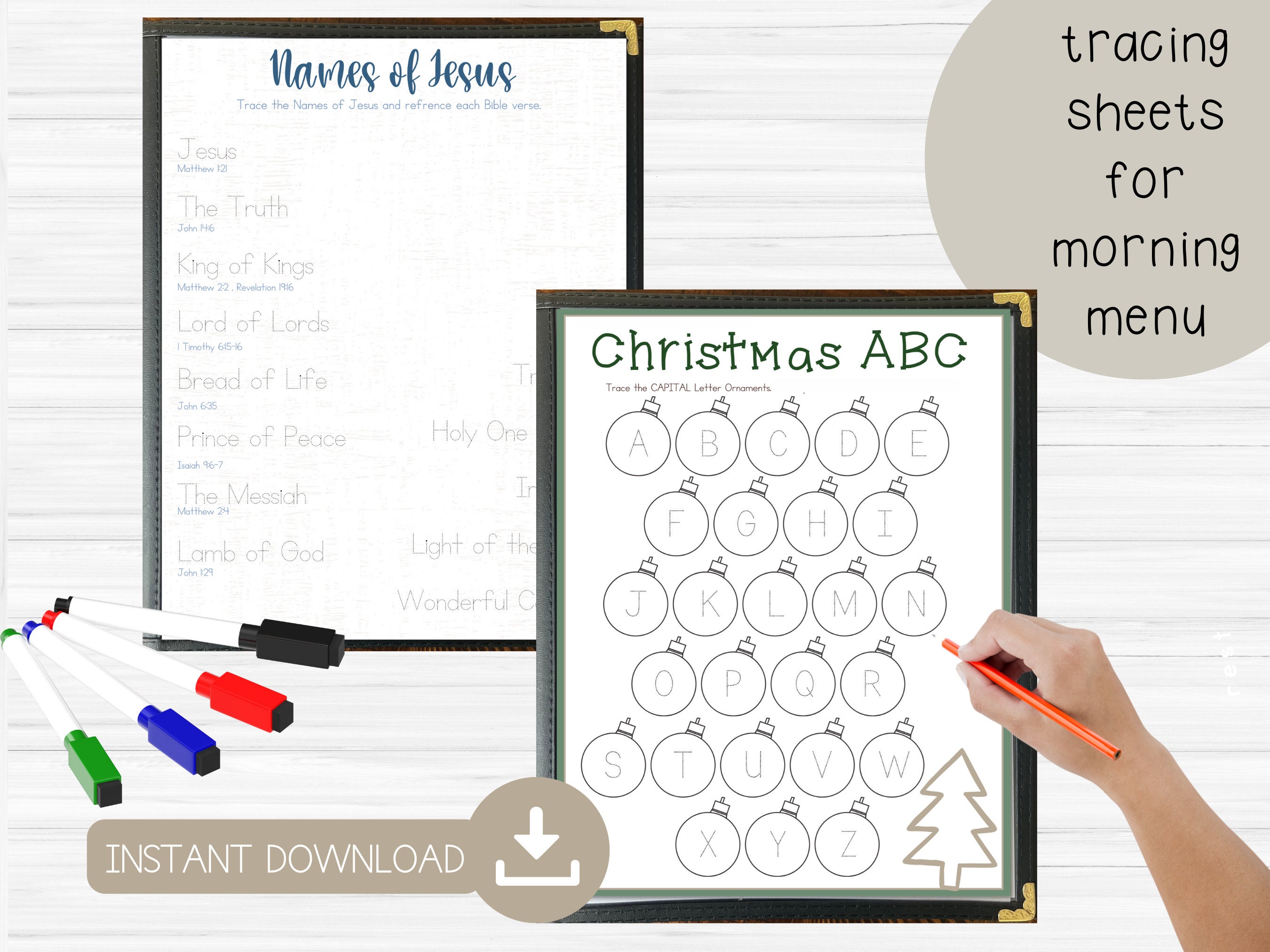Christmas Morning Menu - Nativity Morning Menu - Morning Menu for ...