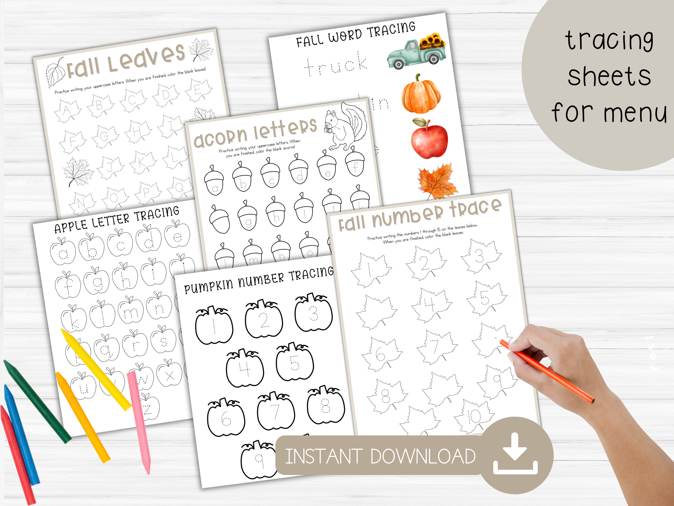 Fall Morning Menu Bundle - Homeschool Morning Menu Fall Themed ...