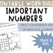 Important Numbers Printable Worksheet Preschool Worksheets - Etsy