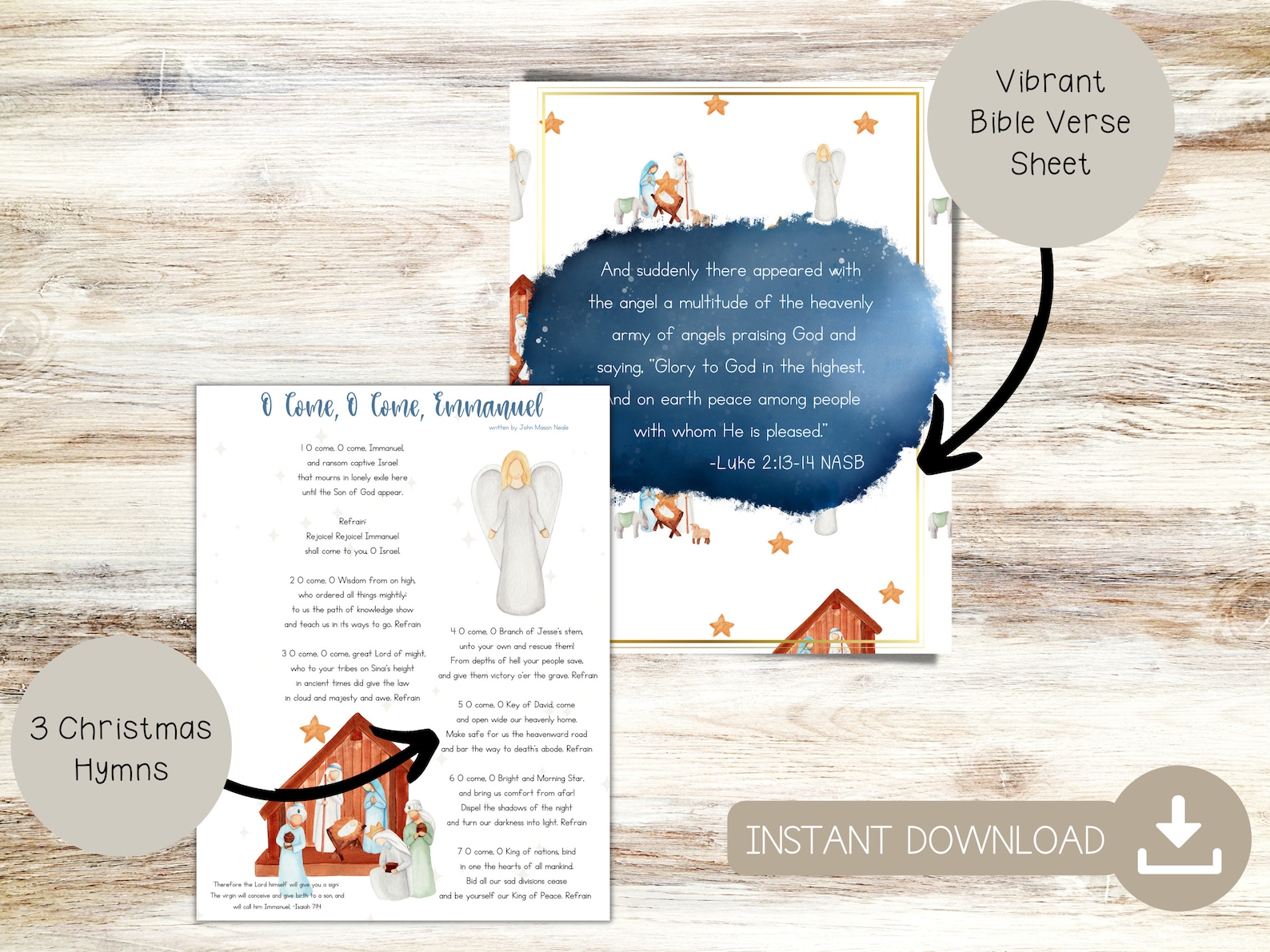 Christmas Morning Menu - Nativity Morning Menu - Morning Menu for ...