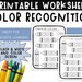 Color Recognition Preschool Worksheet | Coloring Sheet for Learning ...