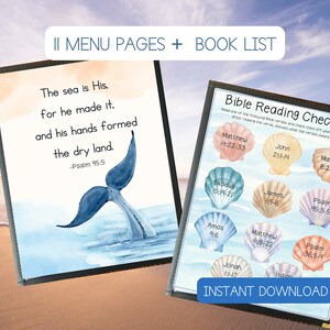 Ocean Themed Morning Menu Printable With Worksheets - Charlotte Mason ...