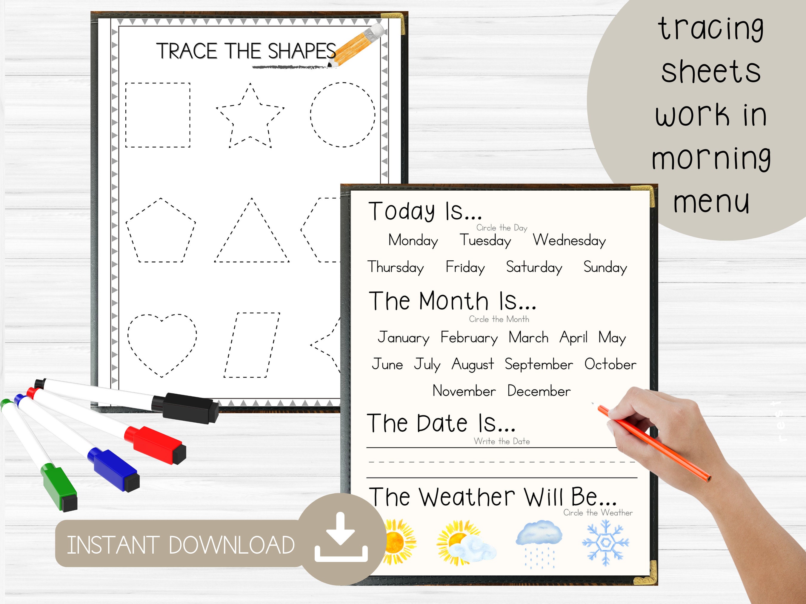 Early Learning Morning Menu - Christian Preschool - Morning Menu for ...