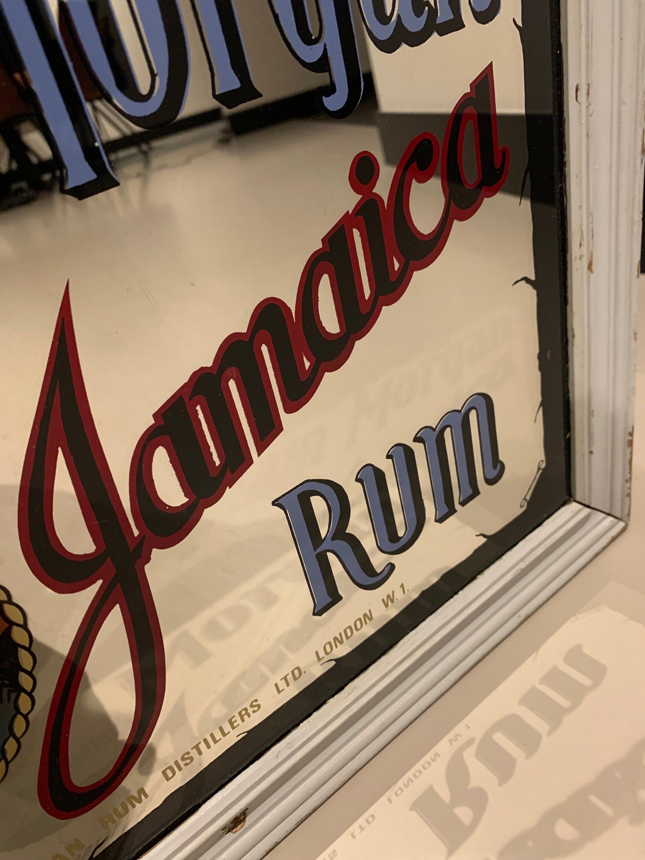 Vintage Rare Big 1960 Captain Morgan Jamaica Rum Mirror - Etsy