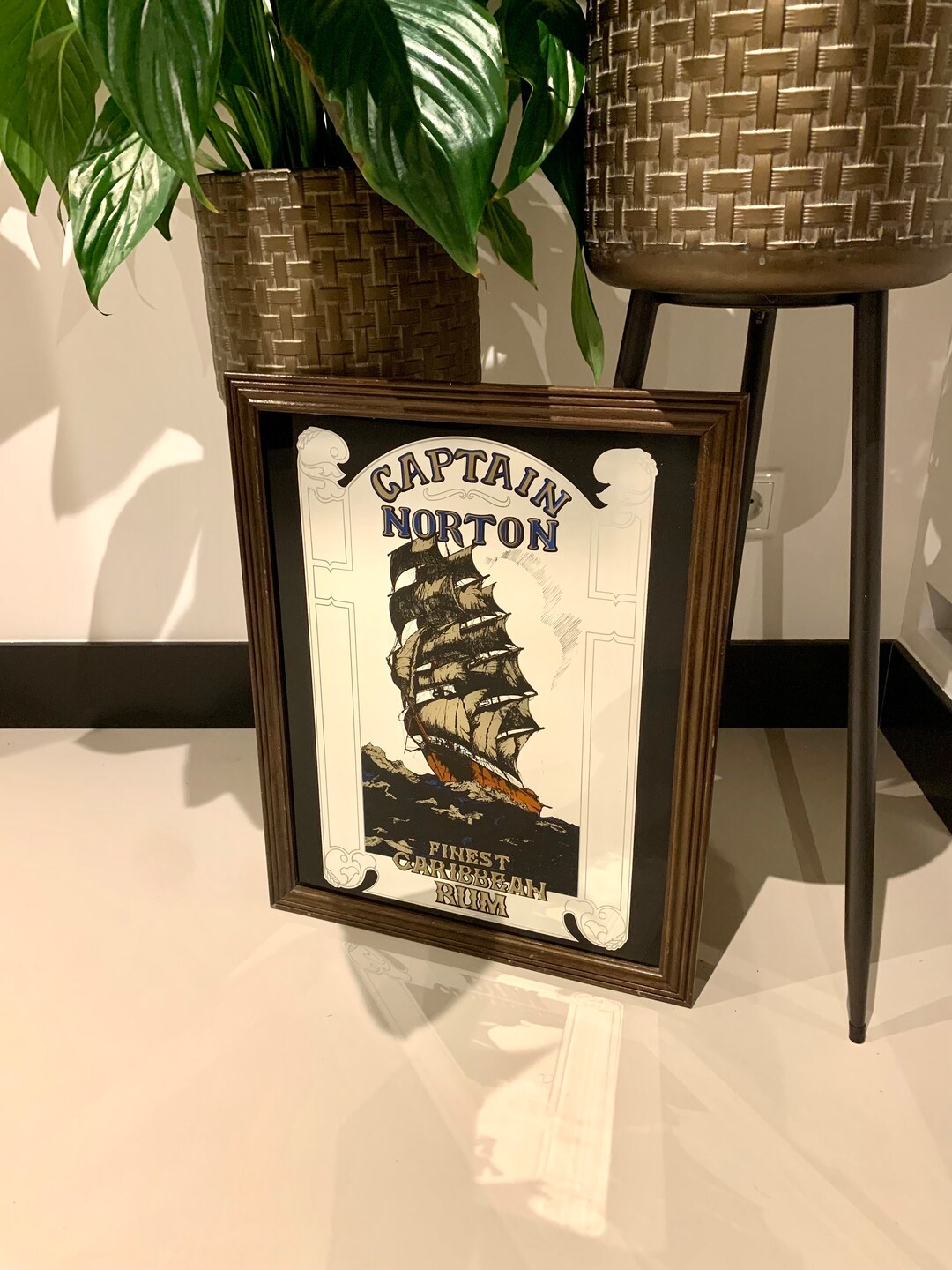 Vintage Rare 1960 Captain Norton Caribbean Finest Rum Mirror - Etsy