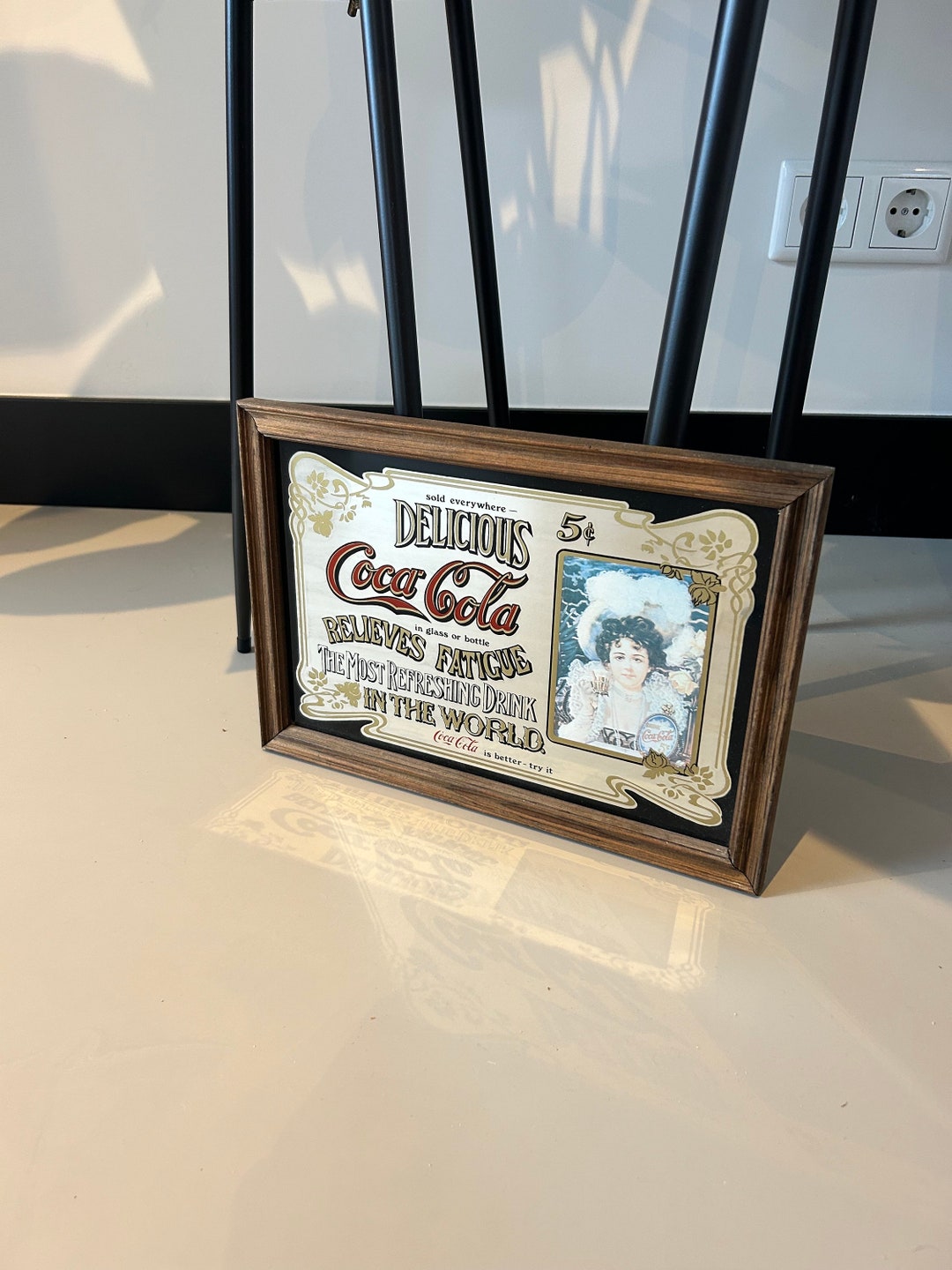 Vintage 1960s Coca Cola Hilda Clark Mirror 7 - Etsy