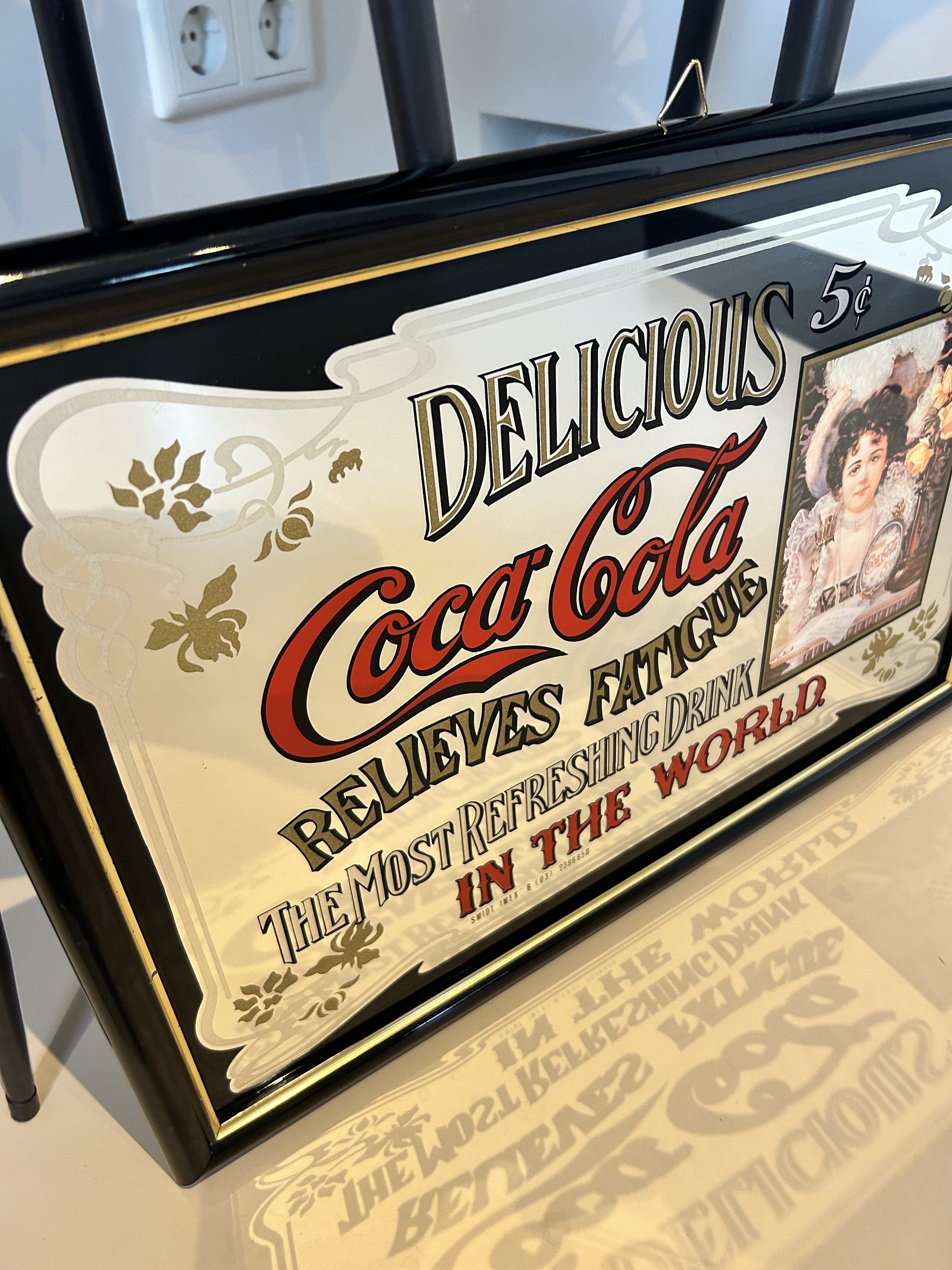 Vintage 1960s BIG Coca Cola Hilda Clark Mirror 8 - Etsy