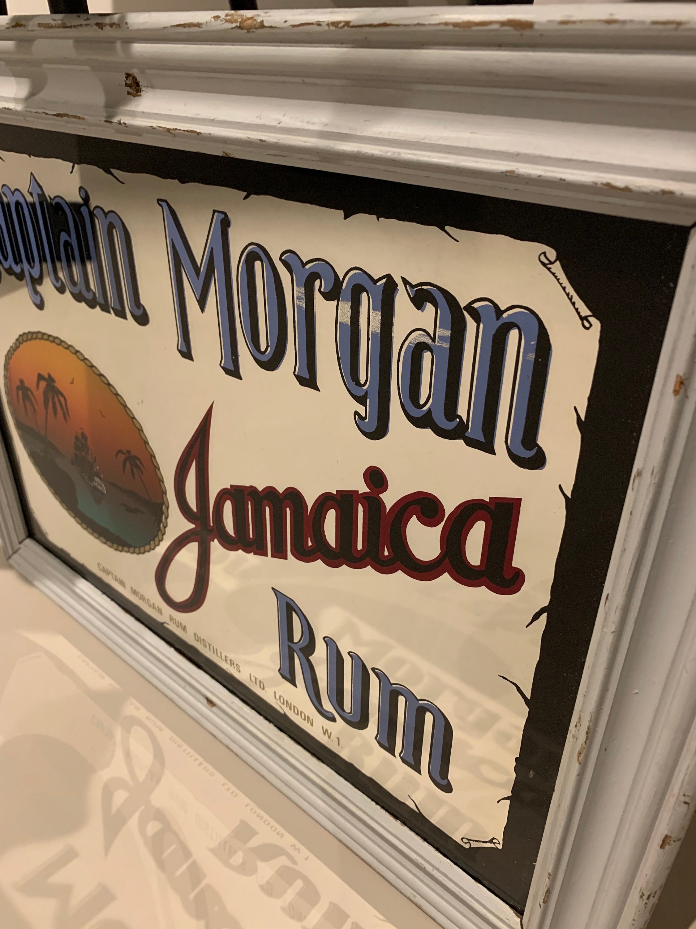 Vintage Rare Big 1960 Captain Morgan Jamaica Rum Mirror - Etsy