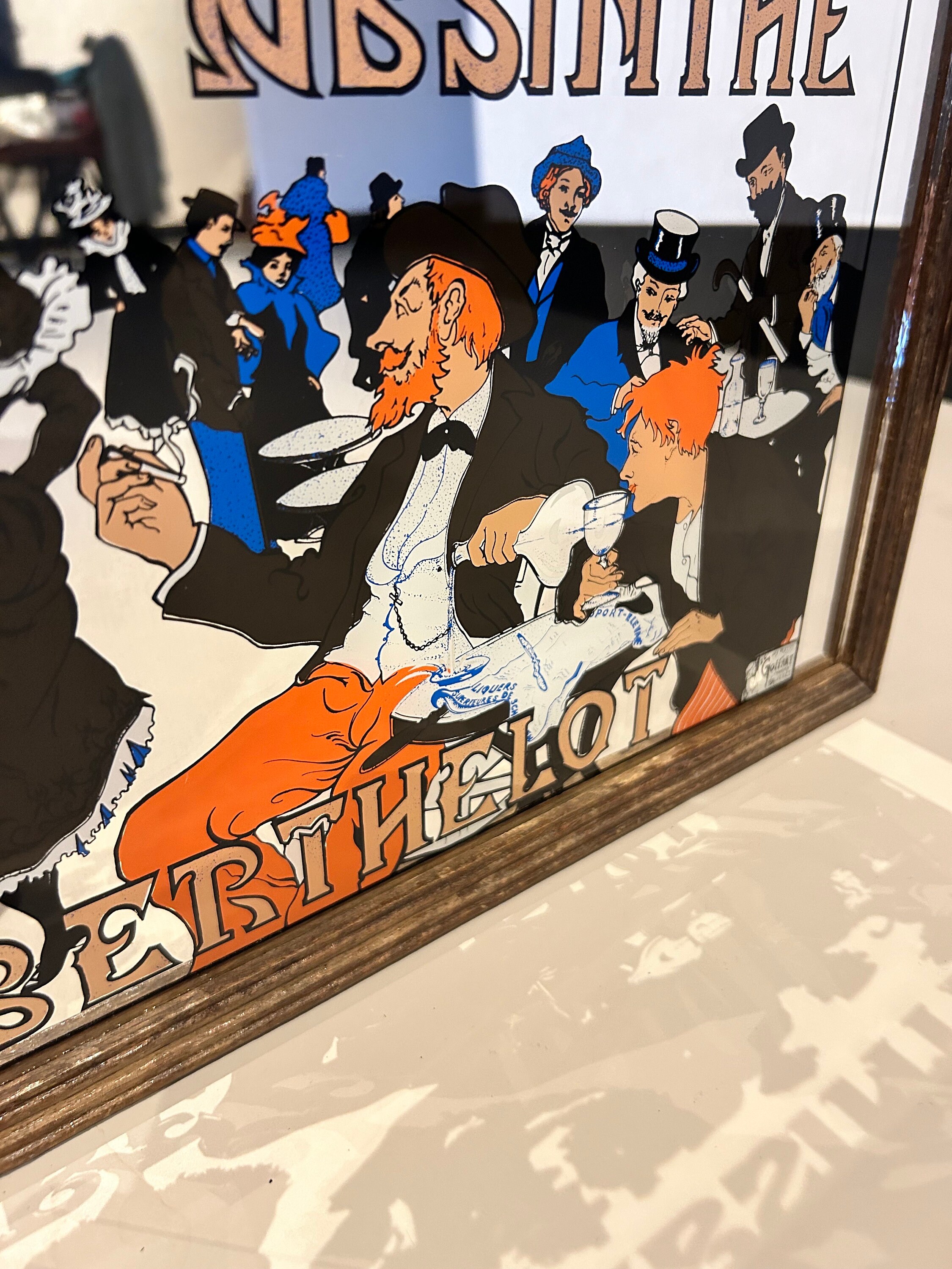 Vintage Rare 1960 French Absinthe Berthelot Mirror - Etsy