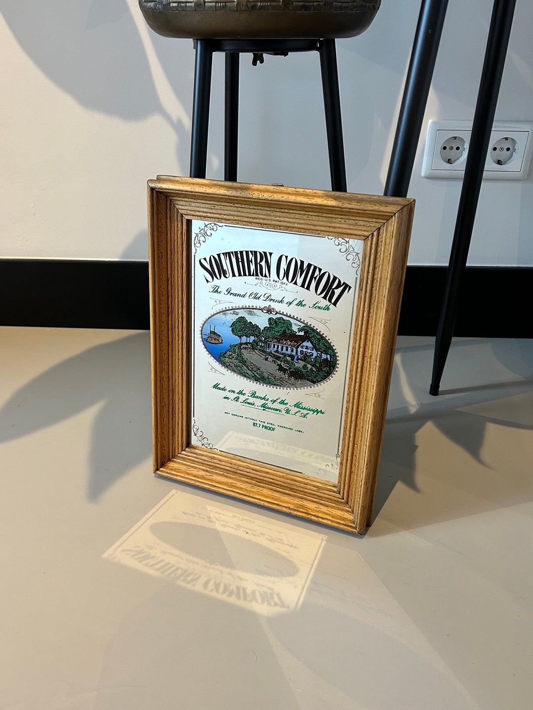 Vintage 1960s Whiskey Southern Comfort Mirror 1 - Etsy