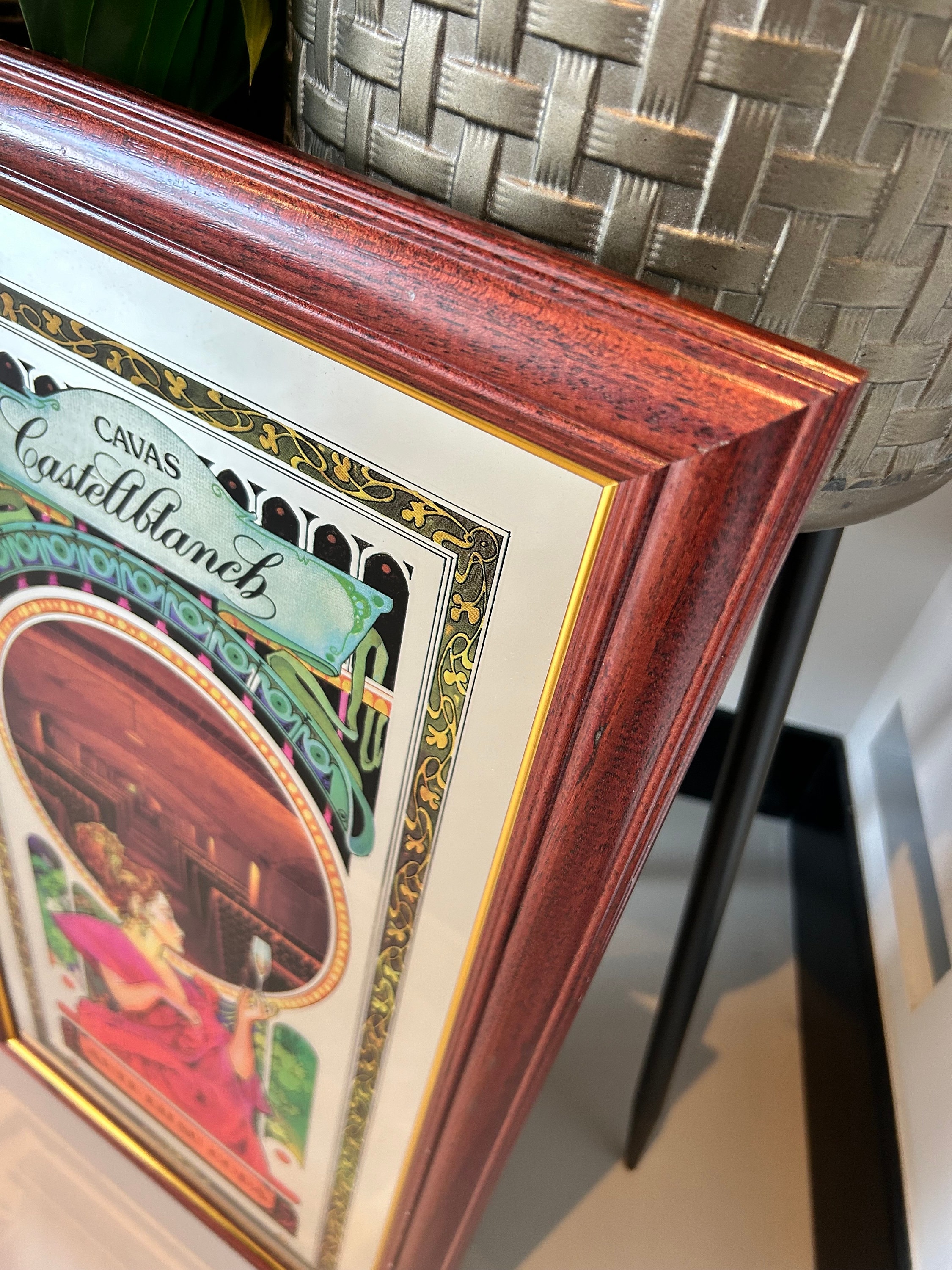 Vintage Rare French 1960 Cavas Castellblanch Mirror - Etsy