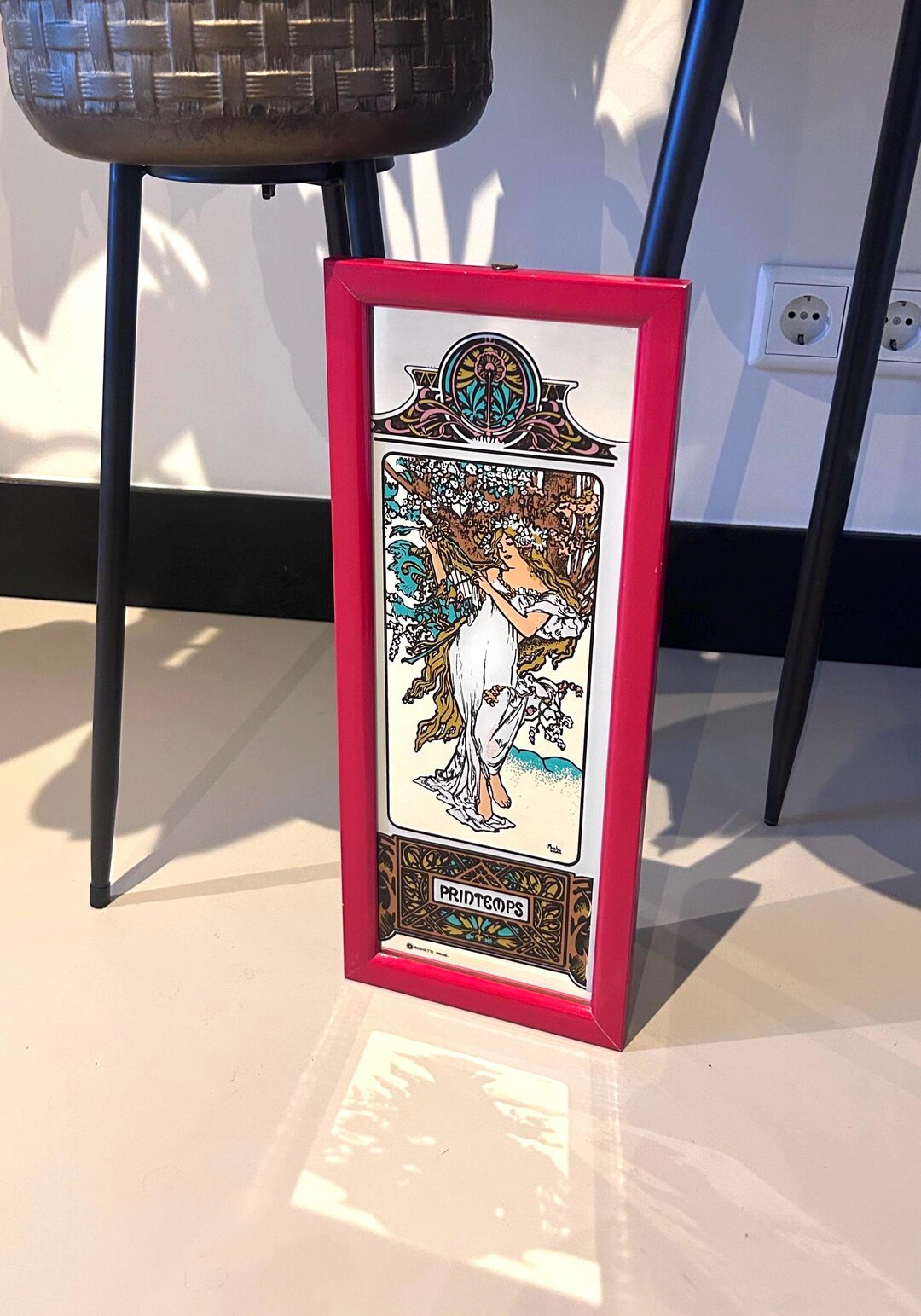 Vintage 1960 Rare Alphonse Mucha Mirror – “four Seasons: Spring ...