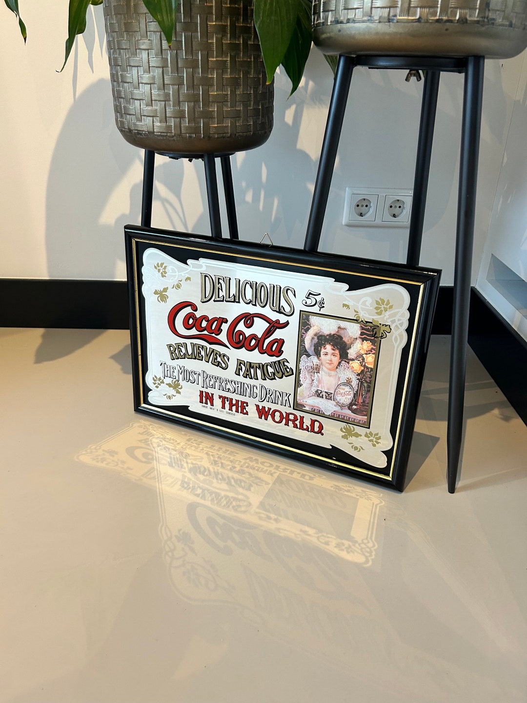 Vintage 1960s BIG Coca Cola Hilda Clark Mirror 8 - Etsy