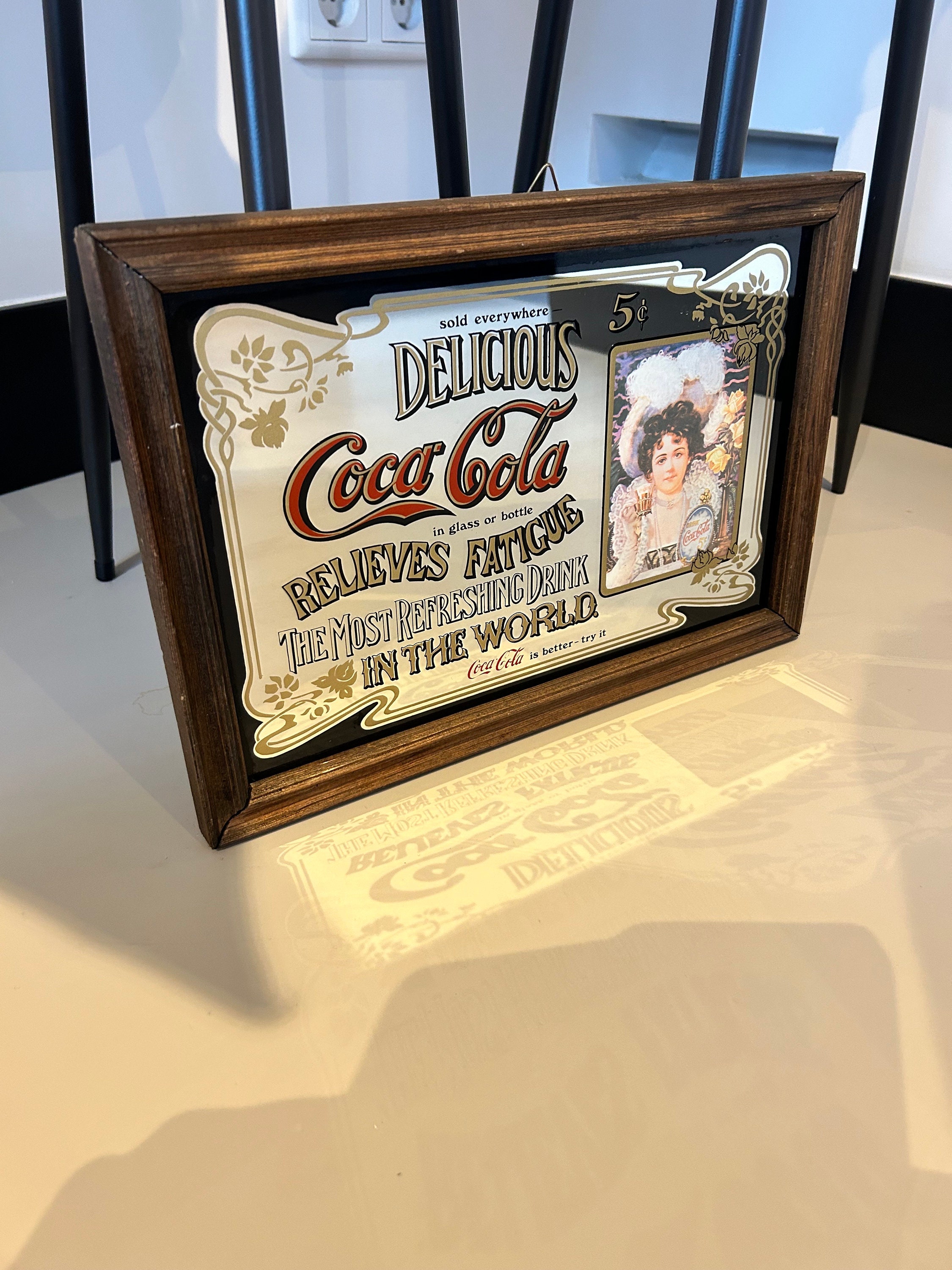 Vintage années 1960 Coca Cola Hilda Clark Miroir 8 - Etsy France