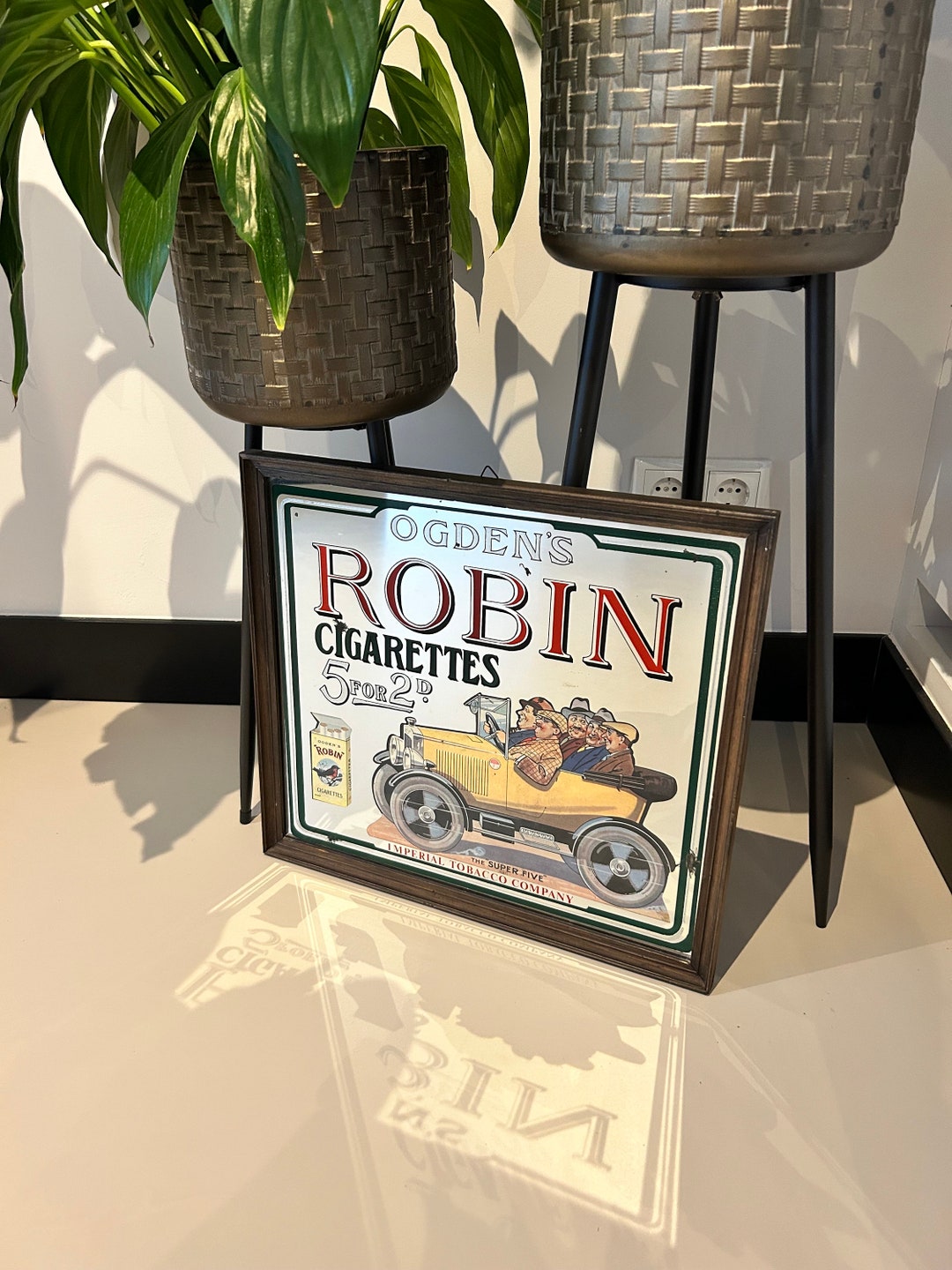 Vintage BIG Ultimate Rare 1960 Odgens Robin Cigarettes Mirror - Etsy