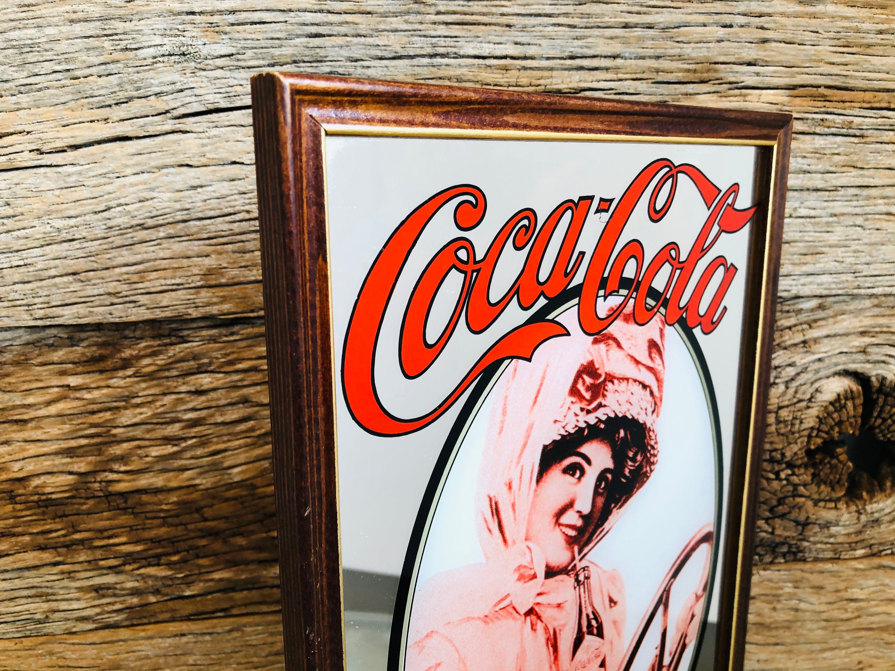 Vintage 1960 Coca Cola Mirror Lady 3 | Etsy