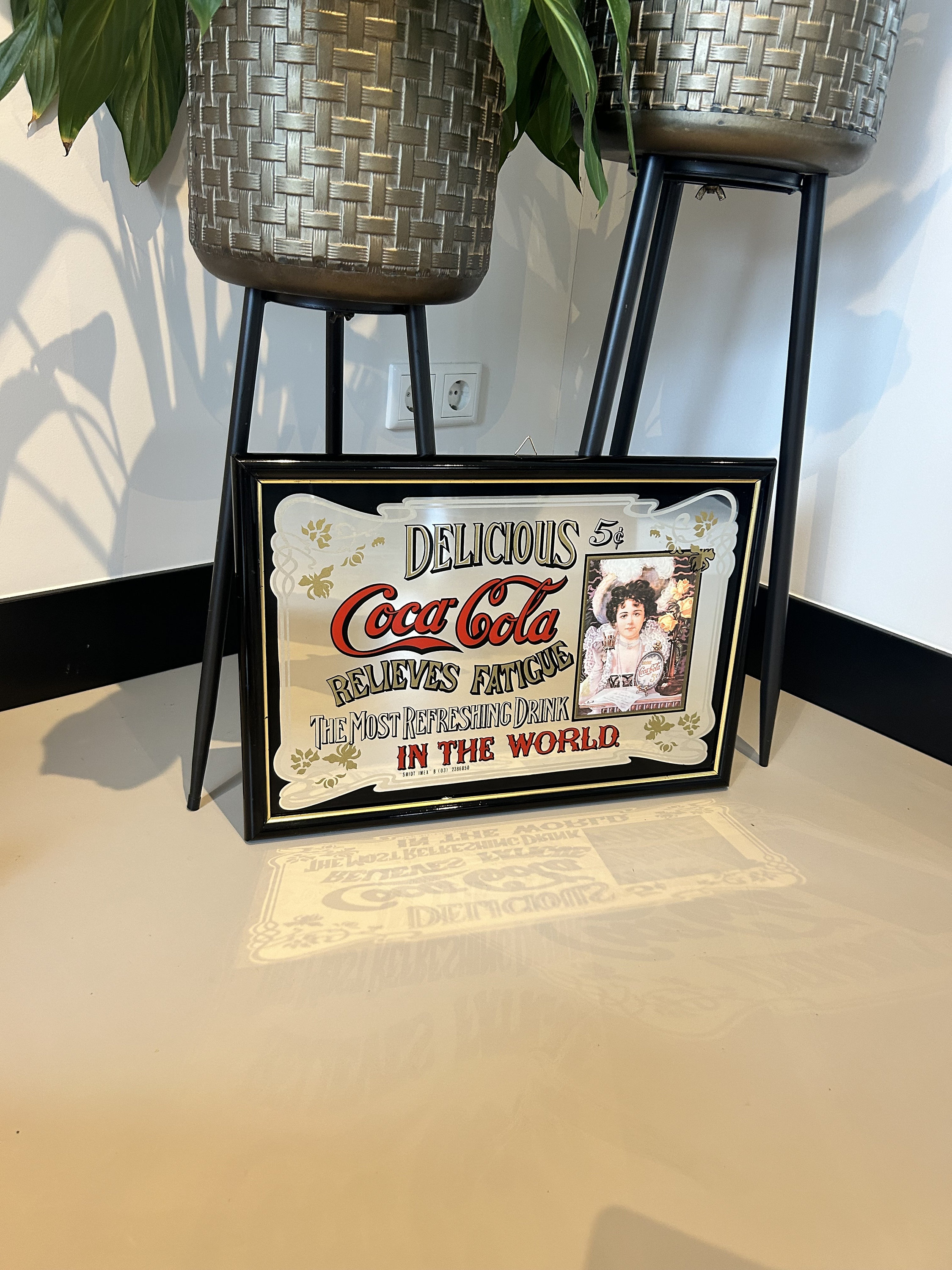 Vintage 1960s BIG Coca Cola Hilda Clark Mirror 8 - Etsy