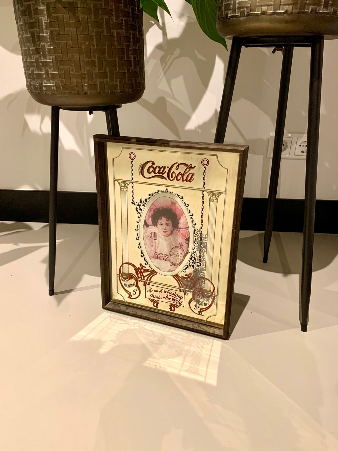 Vintage 1960s Coca Cola Hilda Clark Mirror 7 - Etsy