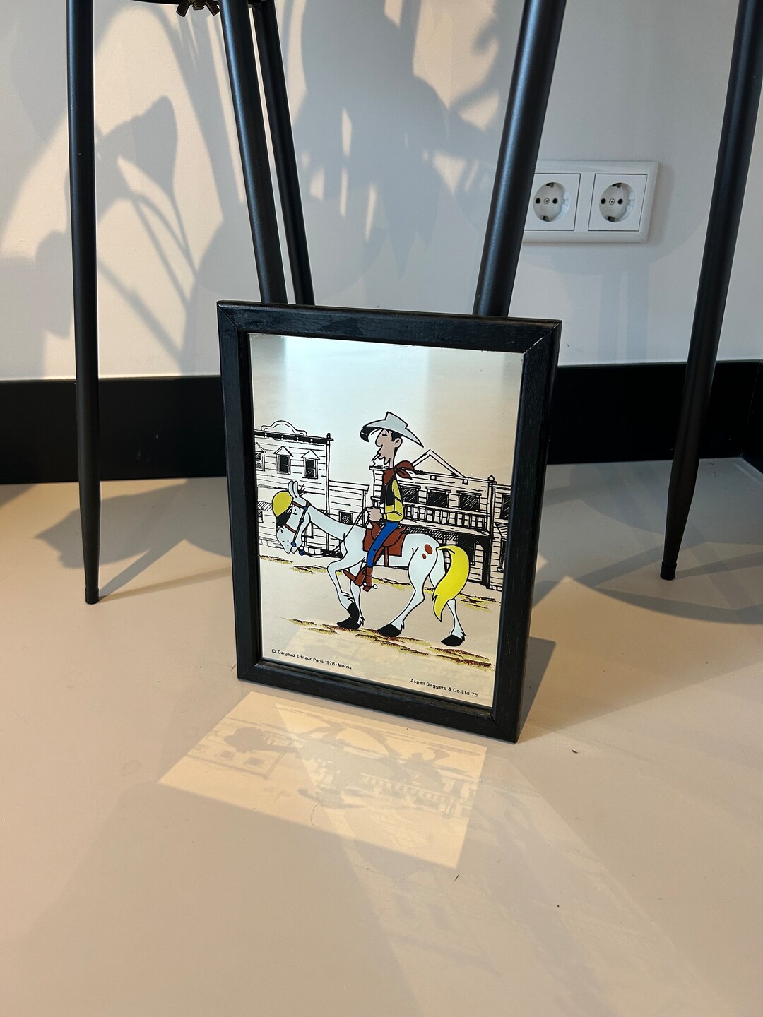 Vintage 1970's Lucky Luke Collector Mirror - Etsy