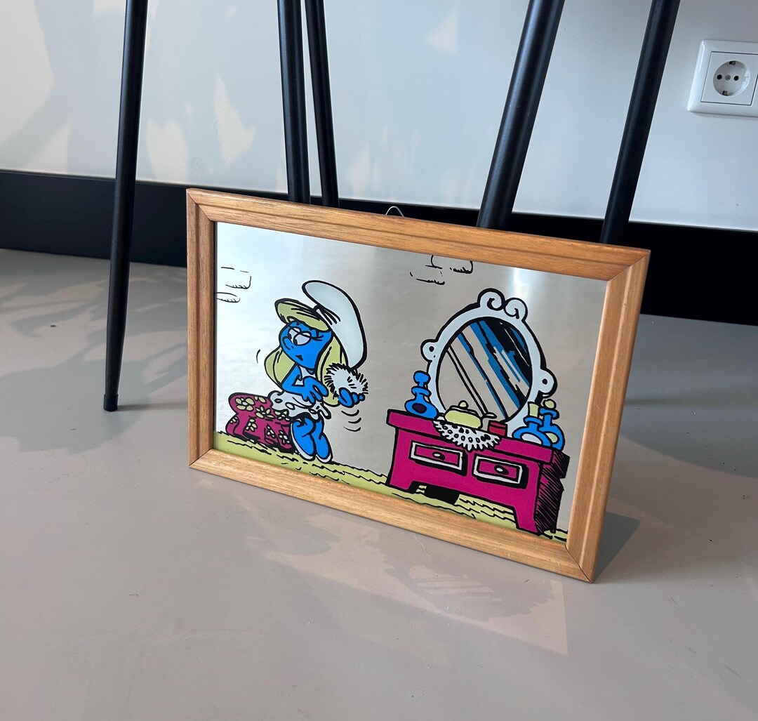 Vintage Smurfs Mirror – Smurfette and Mirror Collector Mirror - Etsy