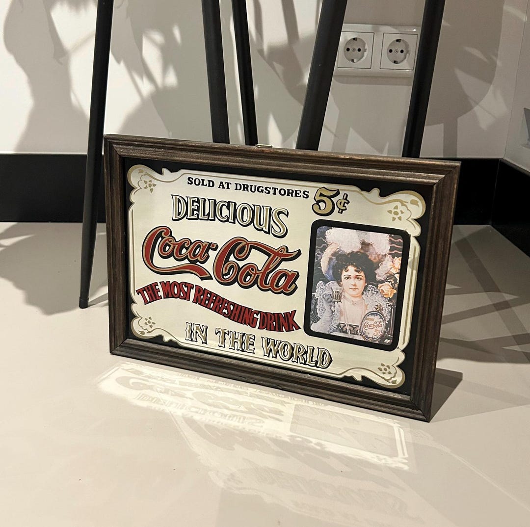Vintage 1960s Coca Cola Hilda Clark Mirror #3 - Etsy