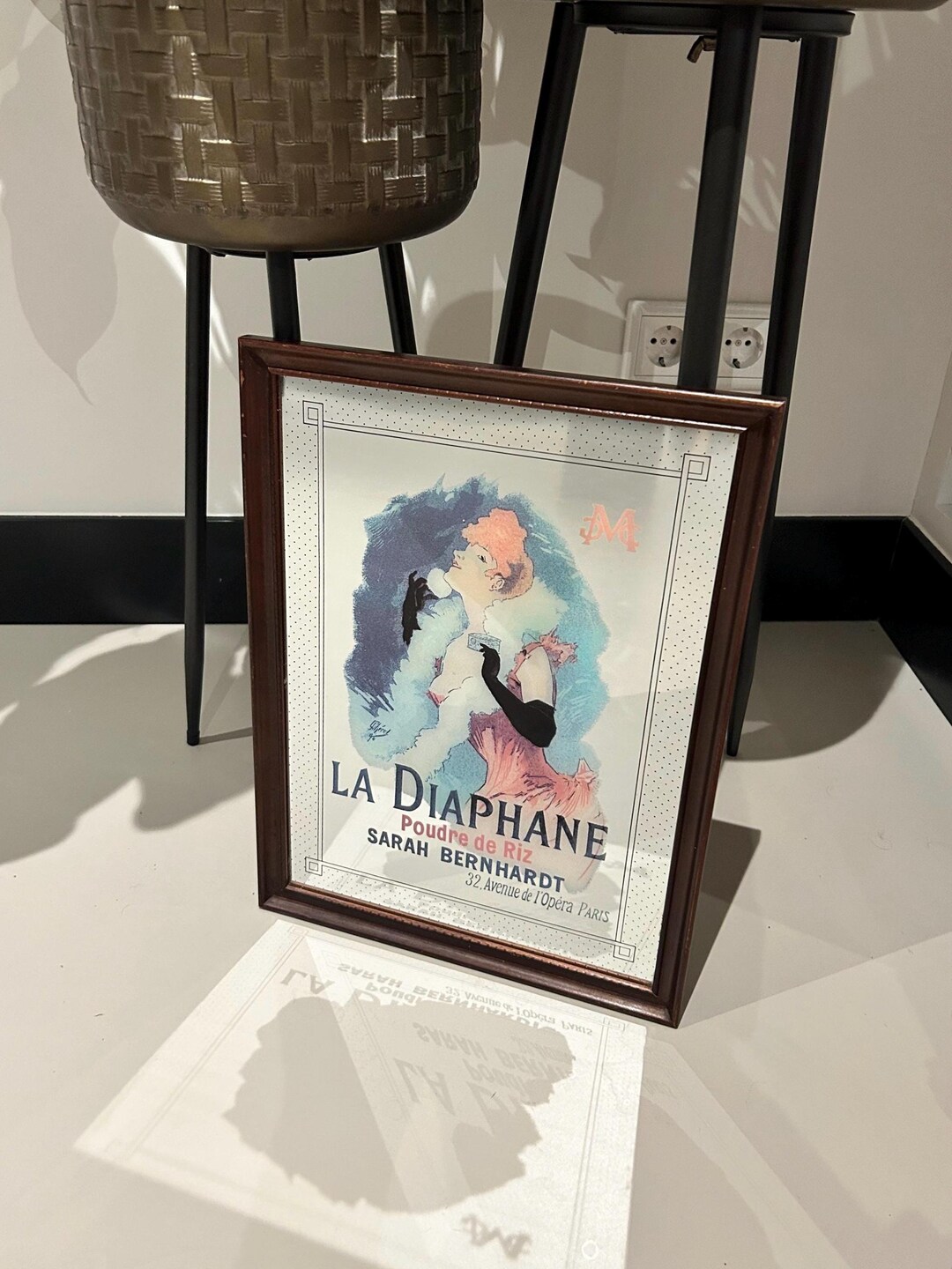 Vintage 1970 'art Nouveau' La Diaphane - Sarah Bernhardt - Artist Jules ...