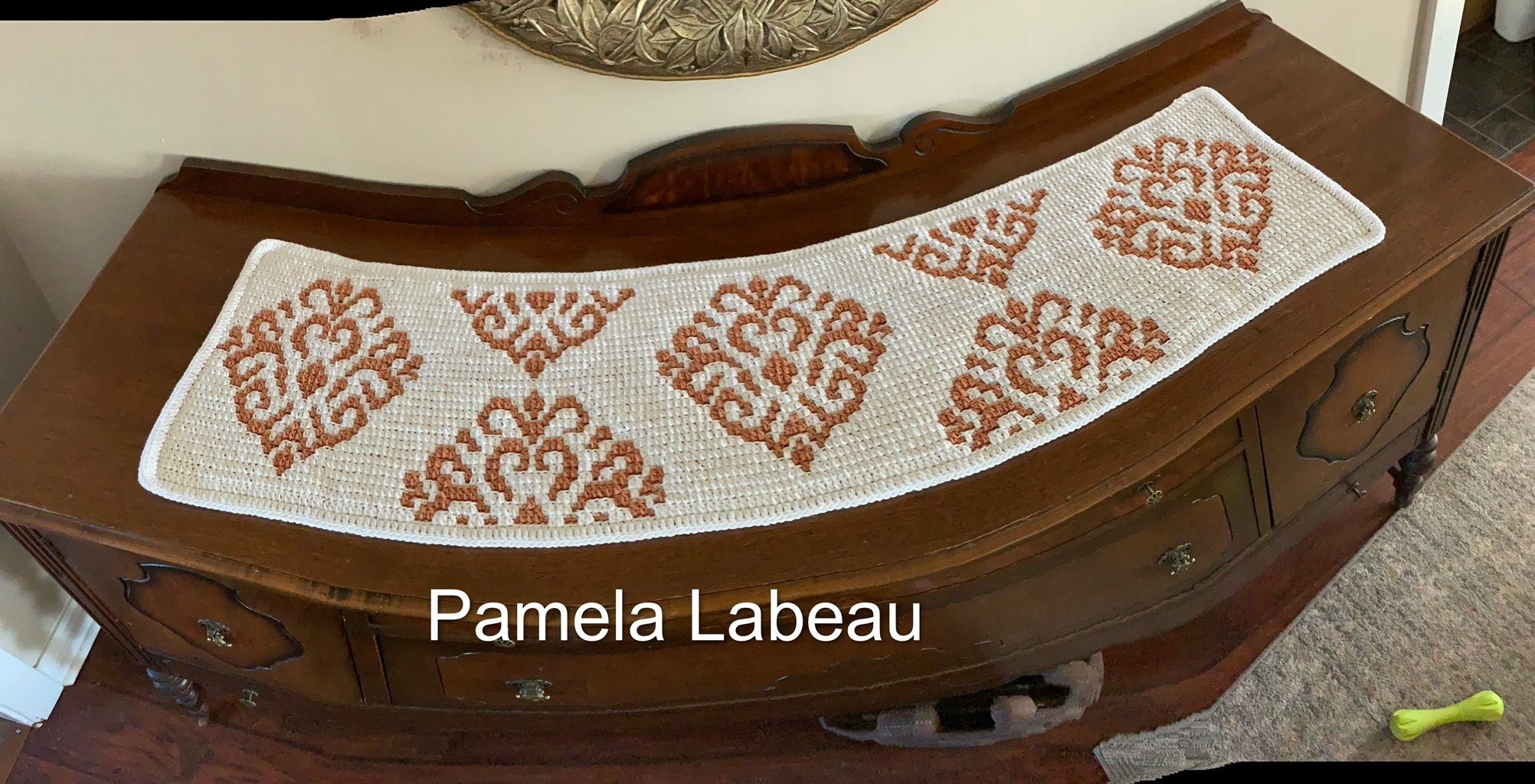 Overlay Mosaic Crochet Pattern Vivien Damask Blanket Throw Afghan ...