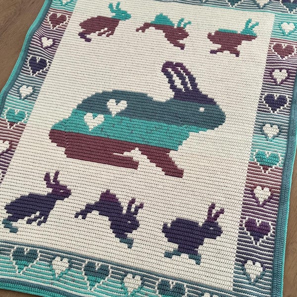Mosaic Bunny - Etsy