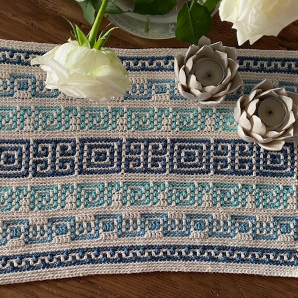 Greek Key Runner - Etsy