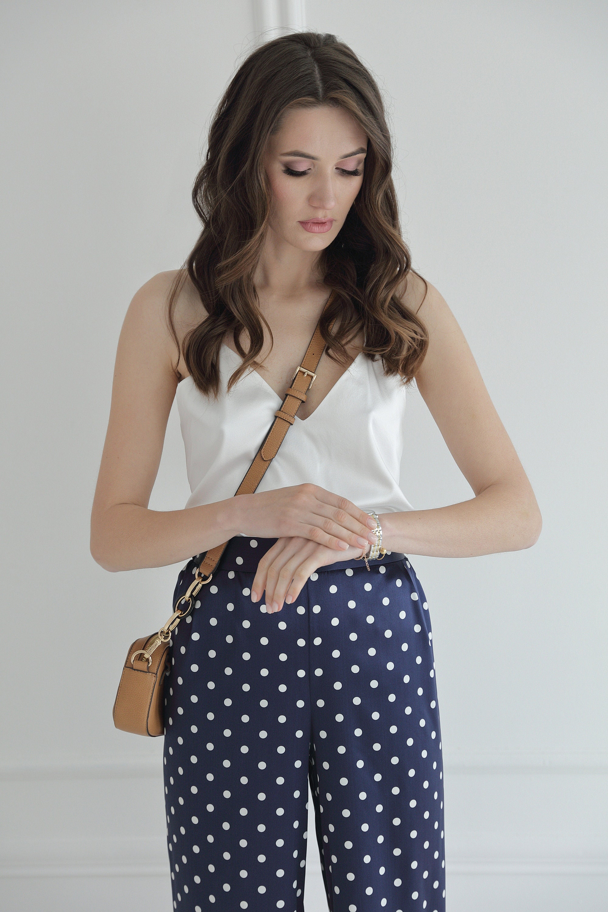 Natural pure white silk camisole/ Double layer silk cami top/ | Etsy