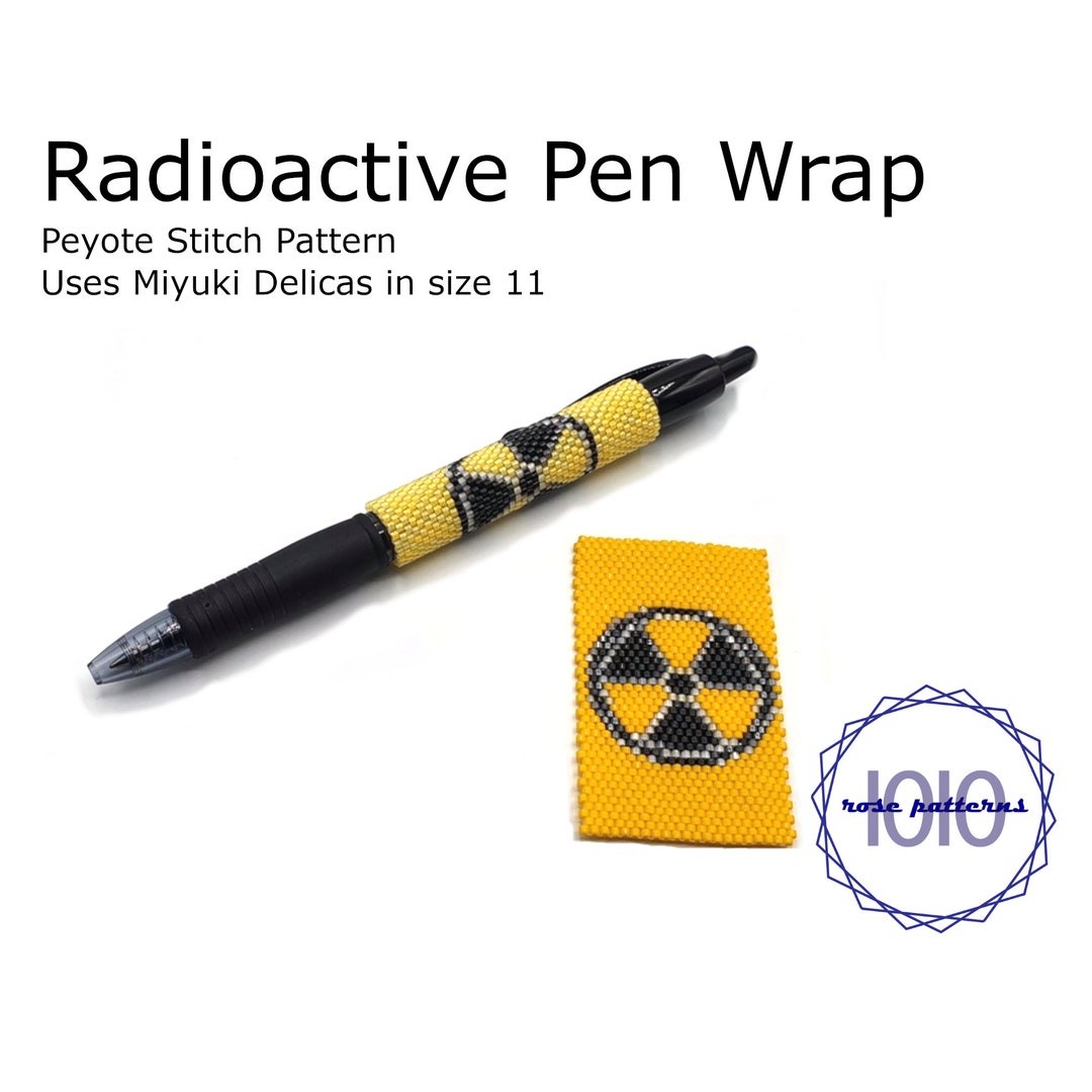 Radioactive Pen Wrap Pattern miyuki Delicas Size 11 Even Count - Etsy