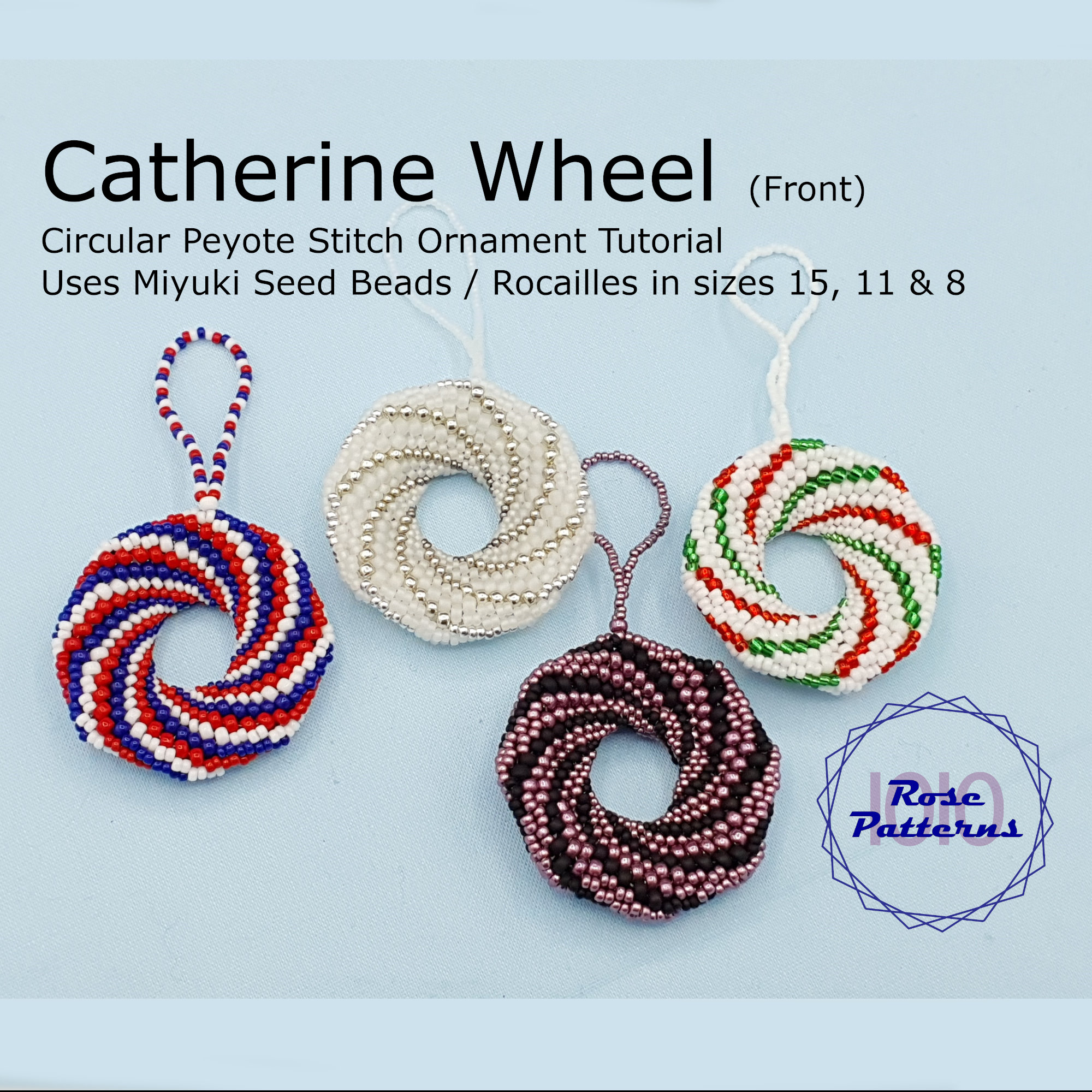 Donut Catherine Wheel Peyote Ornament Tutorial miyuki Seed - Etsy Australia