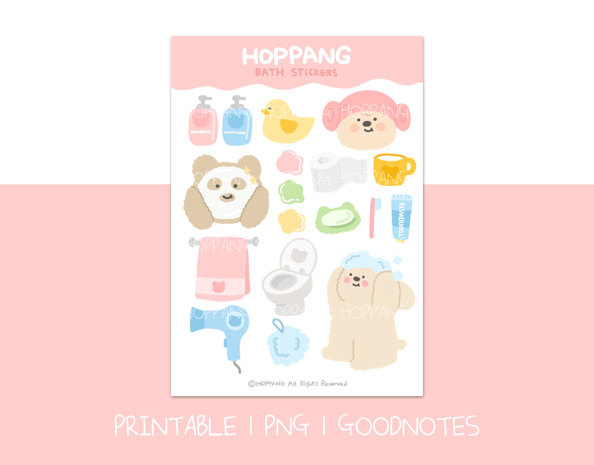 Home Decor Dinosaur HOPPANG sticker printable planner stickers ...