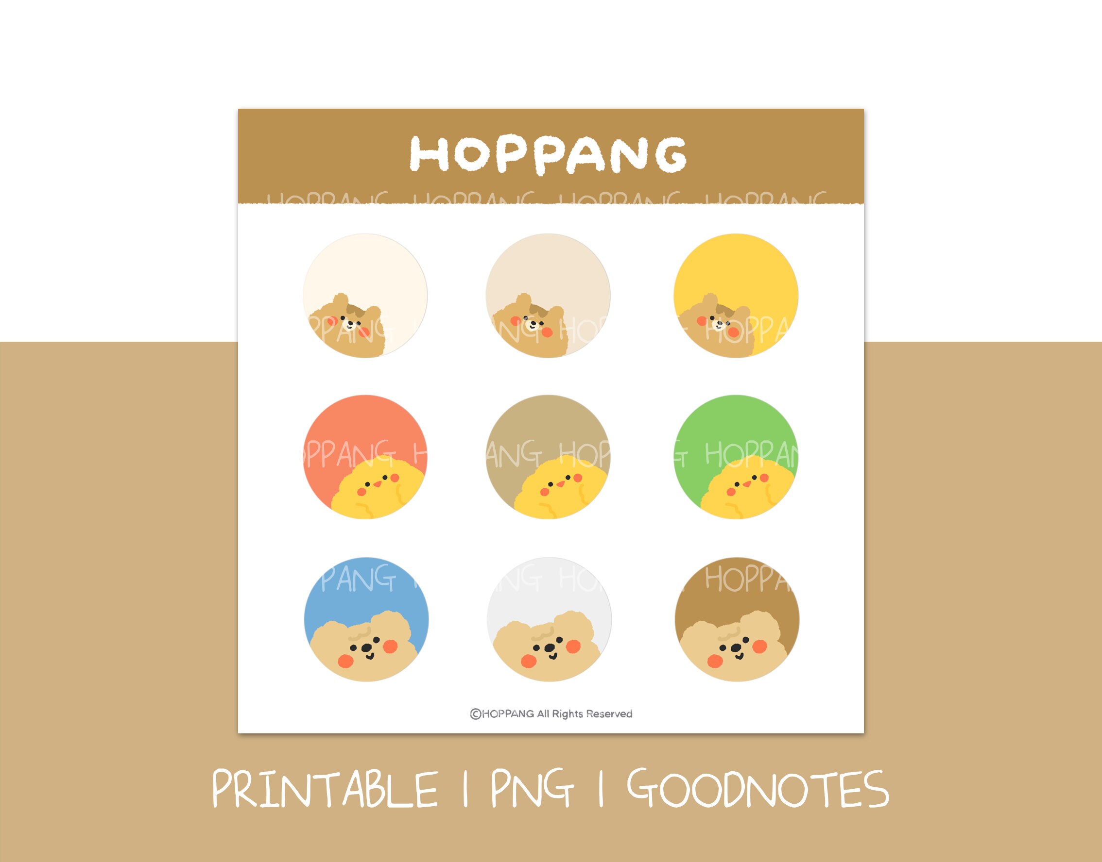 Home Decor Dinosaur HOPPANG sticker printable planner stickers ...
