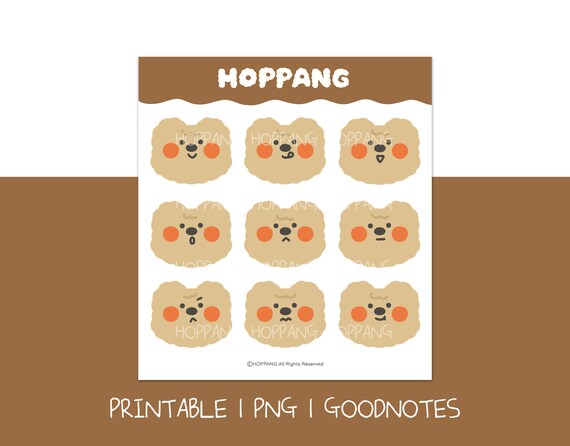 Home Decor Dinosaur HOPPANG sticker printable planner stickers ...