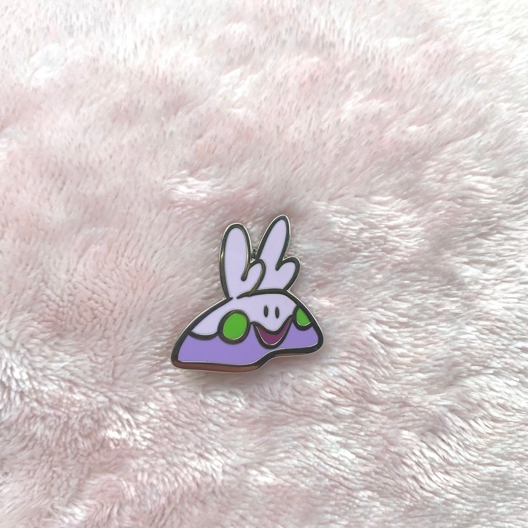 Goomy Blob Silly Pin Pokemon Dragon Type Kawaii Doodle Enamel Pin Flair ...