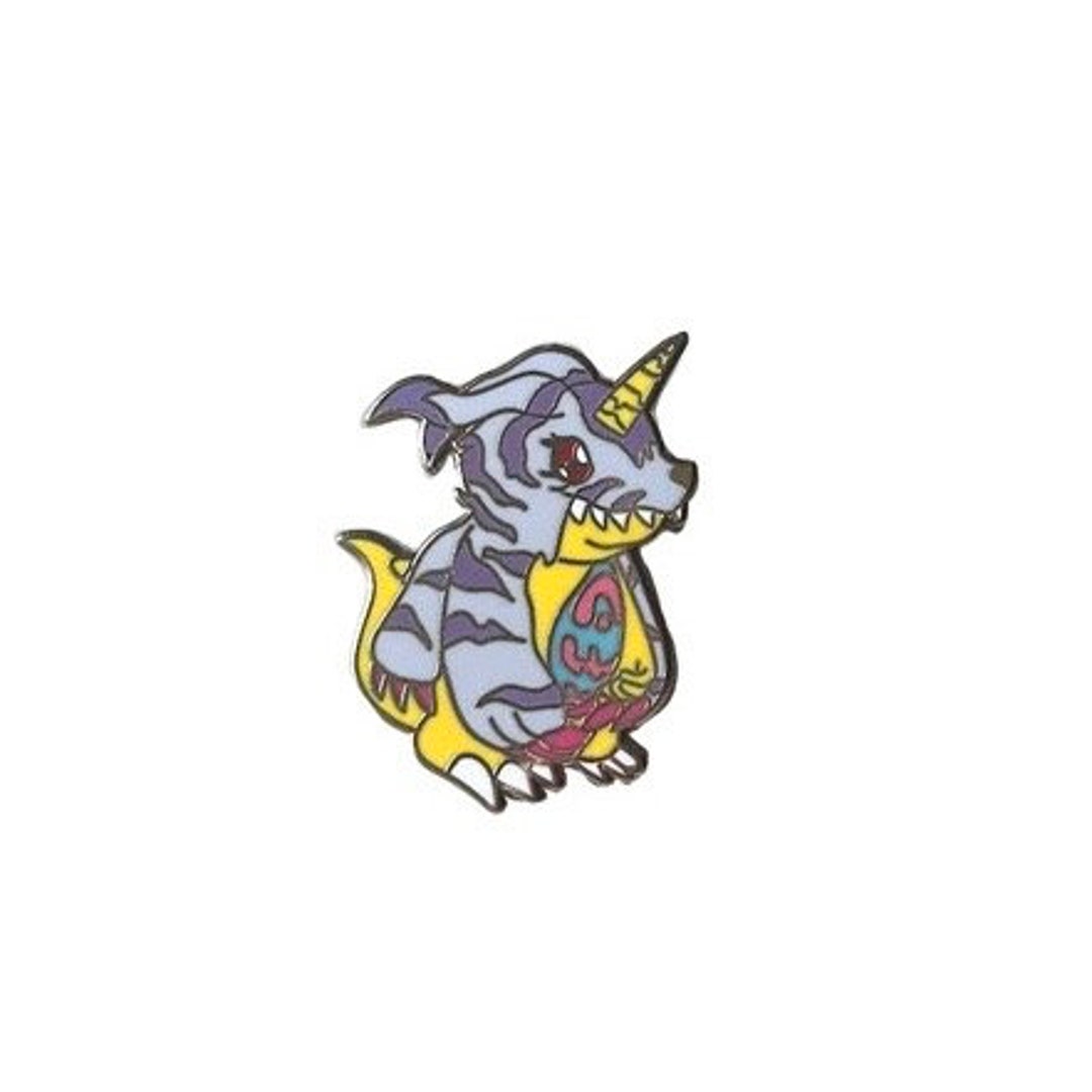 Gabumon Pin - Digimon Cute Nostalgia 90's Silly Lapel Enamel Pin ...