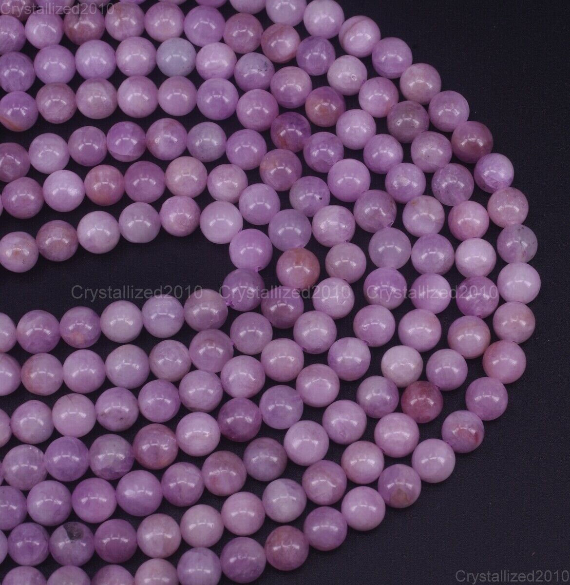 Natural Kunzite Spodumene Gemstones Round Ball Loose Spacer | Etsy