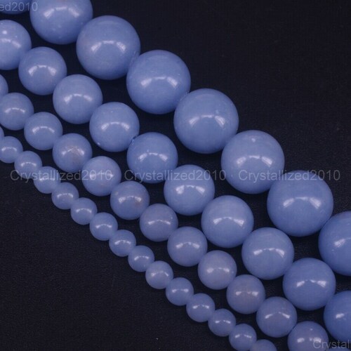 1 Strand Faceted Blue Quartz Stone Round Loose Beads 4mm 6mm - Etsy