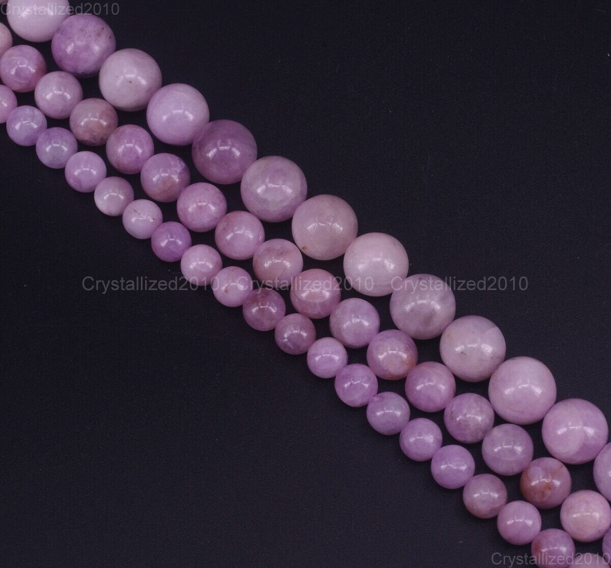 Natural Kunzite Spodumene Gemstones Round Ball Loose Spacer | Etsy