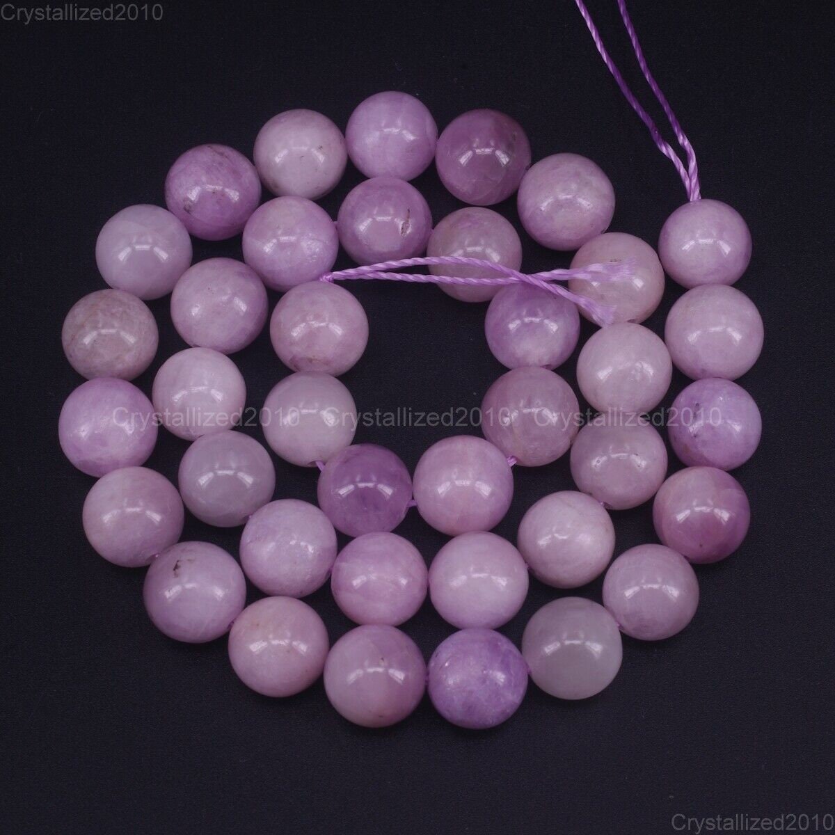 Natural Kunzite Spodumene Gemstones Round Ball Loose Spacer | Etsy