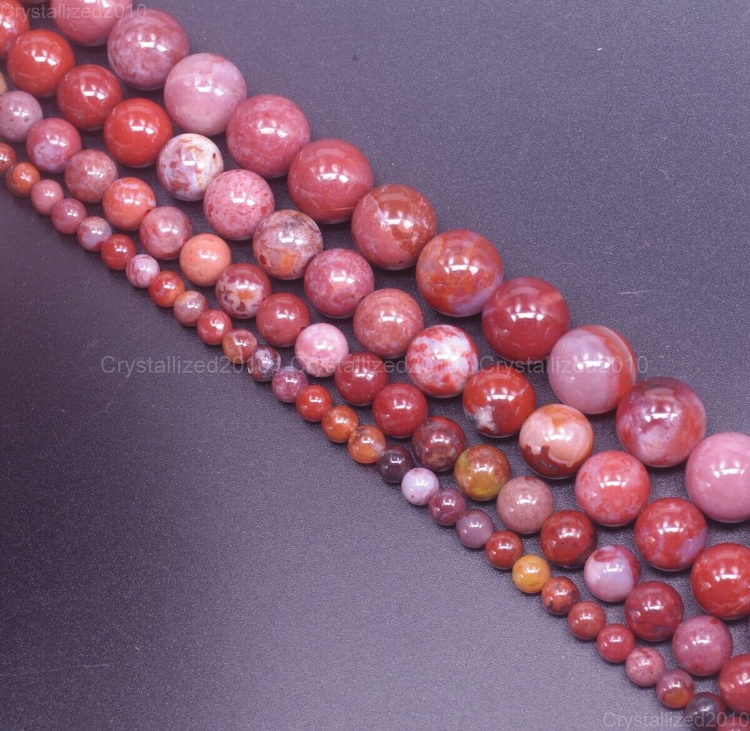 Natural Portuguese Agate Gemstones Round Ball Spacer Loose Beads 4mm ...